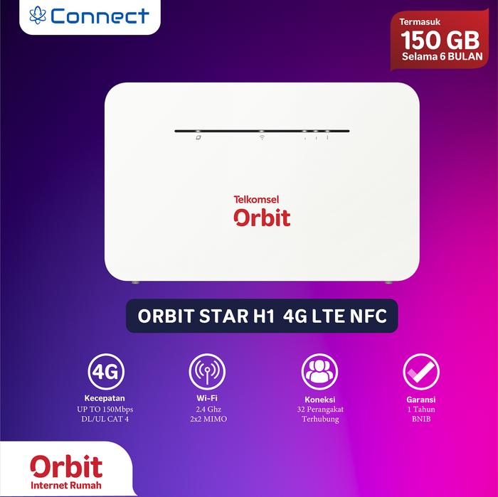 Jual Telkomsel Orbit Star H1 Modem WiFi 4G High Speed Bonus Data - Kota ...