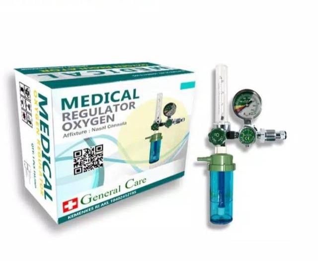 Jual Regulator Oksigen Manometer Tabung Oksigen Medical Oxygen ...