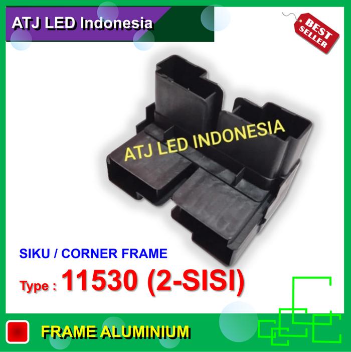 Jual siku corner frame 2sisi 11530 running text neon box aluminium ...
