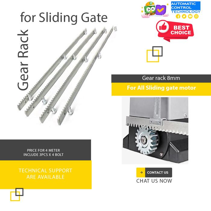 Jual Gear Rack Steel Rack isi 4 X 1 Meter Tebal 8mm - Jakarta Barat ...