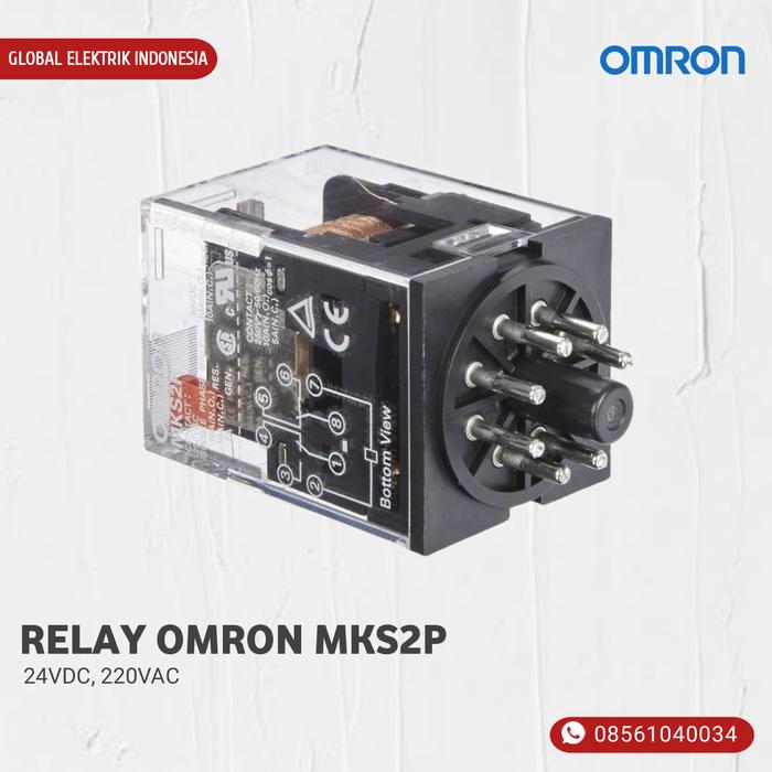 Jual Relay OMRON MKS2P 24VDC 8 Pin Bulat - Jakarta Barat - Global Elektrik Indonesia | Tokopedia