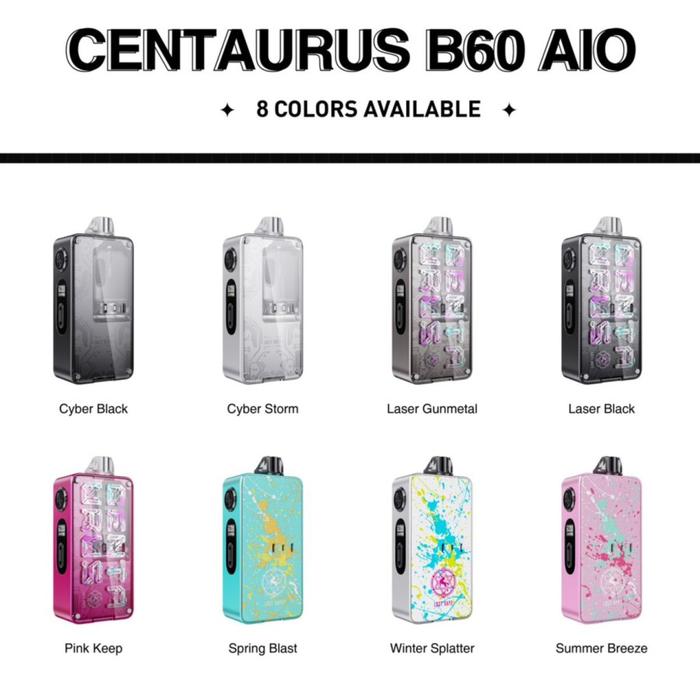Jual Centaurus B60 60W 1600mAh AIO Kit with UB AIO Pod Tank By Lost Vape - Kota Surabaya - SVL ...
