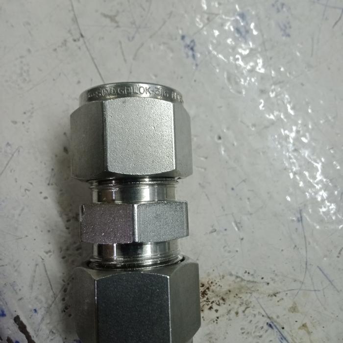 Jual Union connector ss316 OD 1/2" x OD 1/2 Swagelok ss 810 6 - Jakarta ...