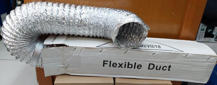 Jual FLEXIBLE DUCT 4 INCH ALUMUNIUM KUALITAS TAHAN PANAS.PANJANG 10 MTR ...