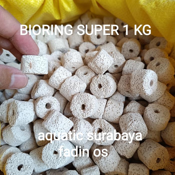 Jual SUPER BIORING BIO RING FILTER BERPORI KANDILA FILTER AQUARIUM 1 KG ...