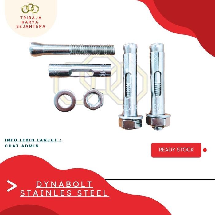 Jual Dynabolt SUS304 M16 x 65 (Matrial Stainless) - Kota Tangerang ...