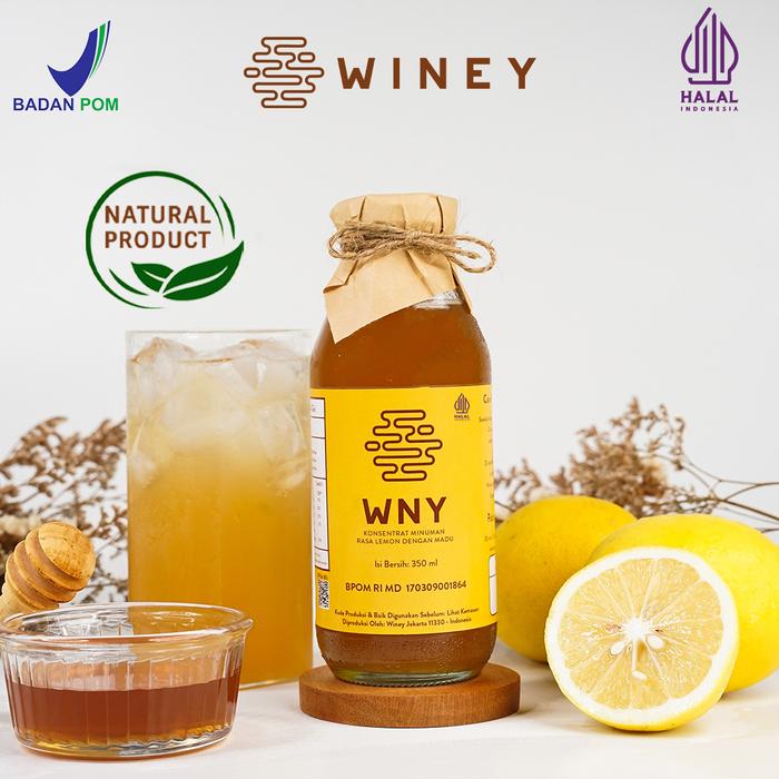 Jual WINEY Healthy Drink Madu Hutan Lemon Cuka Apel BAHAN ALAMI BPOM ...
