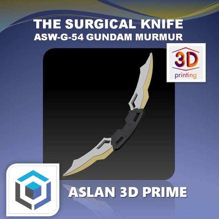 Jual THE SURGICAL KNIFE ASW-G-54 GUNDAM MURMUR WAR GLAIVE FROM IBO 3D ...