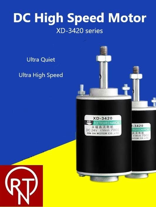 Jual Dinamo Motor Threaded XD-3420 DC 12V/24V 30W (8199) - DC 24V ...