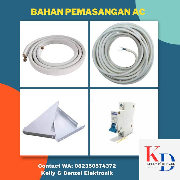 Jual Paket Bahan Pasang AC khusus 1/2 - 1 PK 2m pipa 4m kabel breket ...