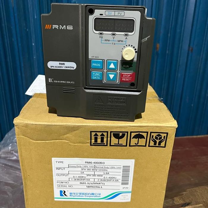 Jual INVERTER RHYMEBUS RM6-4002B3 1.5KW/2HP 380V ORIGINAL ASLI - Kota ...