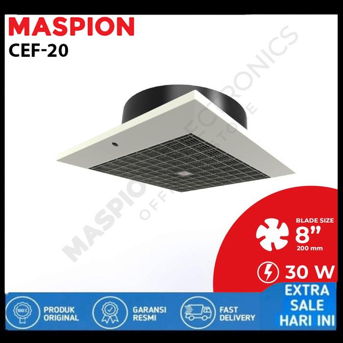 Jual MASPION CEF-20 Ceiling Exhaust/Hexos/Heksos Fan Plafon Ukuran 8 ...