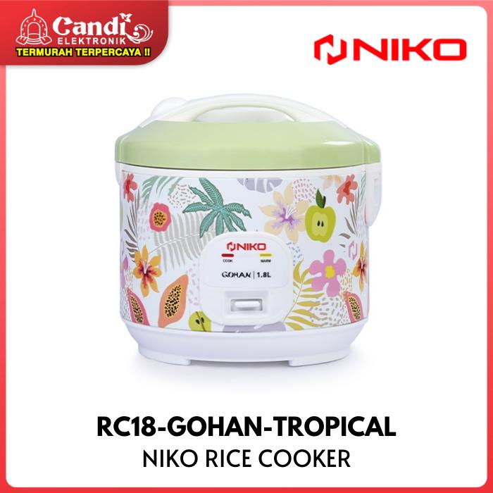 Jual NIKO Rice Cooker Kapasitas 1,8 Liter RC18-GOHAN-TROPICAL - Kota ...