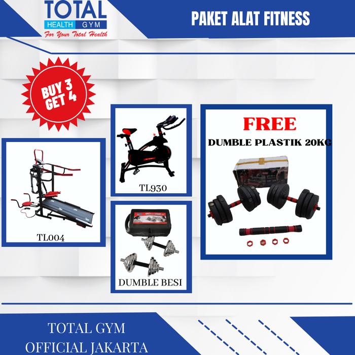 Jual Paket alat fitness lengkap harga 7 jutaan - Jakarta Barat - Total ...