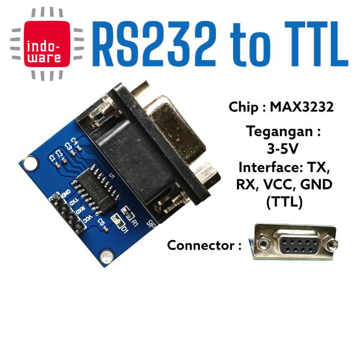 Jual Serial Module RS232 to TTL Module modul RS232 to level TTL RS 232 ...
