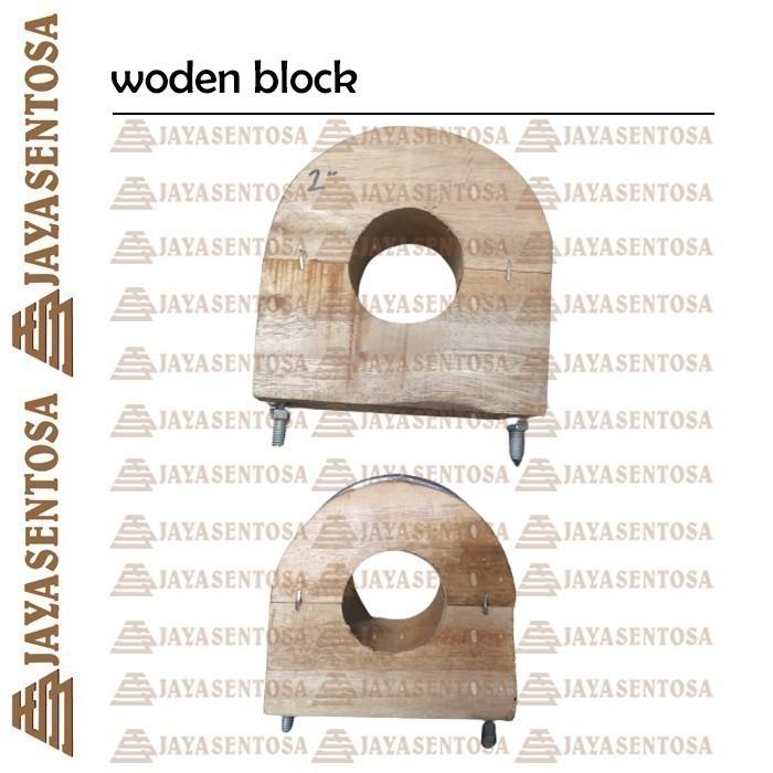 Jual WODEN BLOCK 5 IN/WODEN BLOCK/KLEM PIPA CHILER/KLEM PIPA KAYU ...