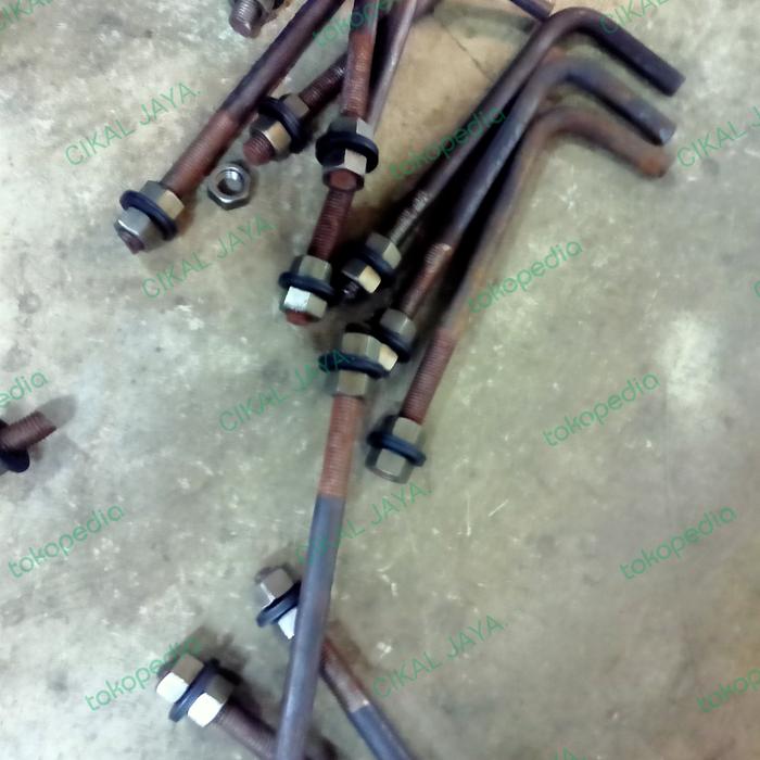 Jual Angkur besi beton 16mm x 25cm + 2mur + 2ring - Jakarta Pusat ...