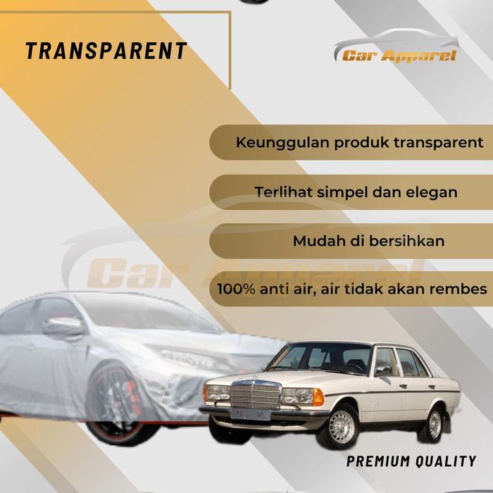 Jual Cover Mobil MERCY TIGER W123 1976-1986 Transparan Car Body Cover ...