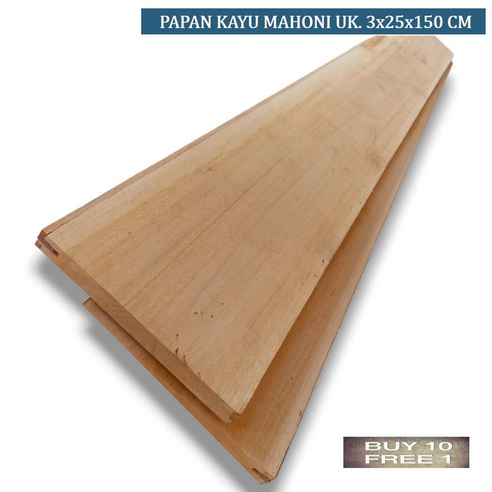 Promo Papan Kayu Mahoni Ukuran Tebal 3cm Lebar 25 cm Panjang 150cm ...