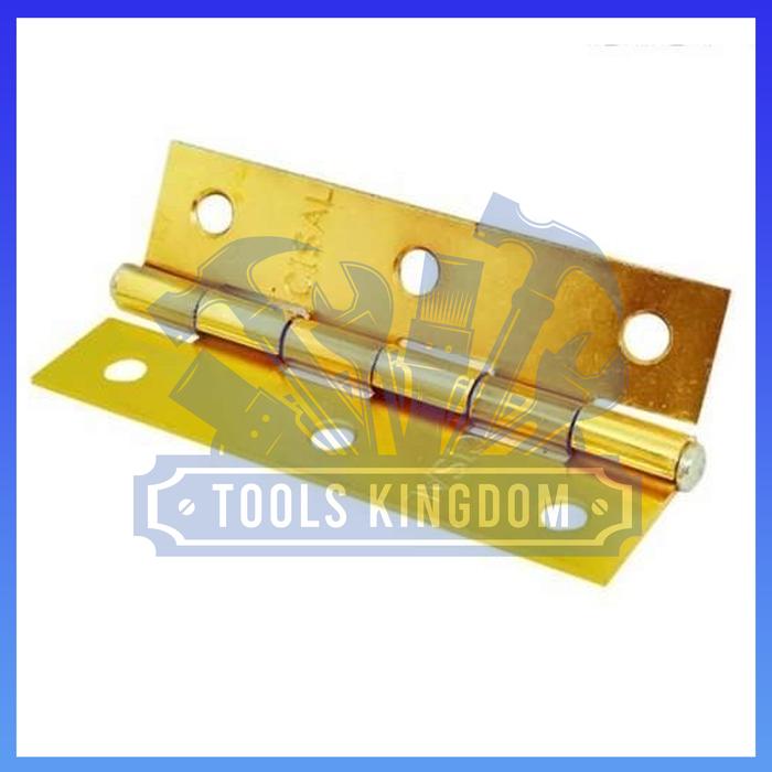 Jual Engsel Kuning Tipis Cisal 2" / Engsel Plat Besi Kupu Kupu 2 inch ...