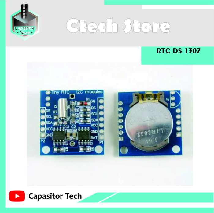 Jual RTC DS1307 Real Time Clock Module I2C untuk ARDUINO UNO MEGA + Battery - Kab. Hulu Sungai ...