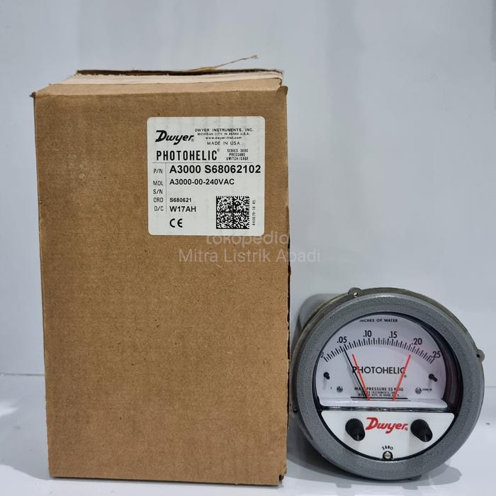 Jual DWYER PHOTOHELIC A3000-00-240V PRESSURE GAUGE SWITCH - Jakarta ...