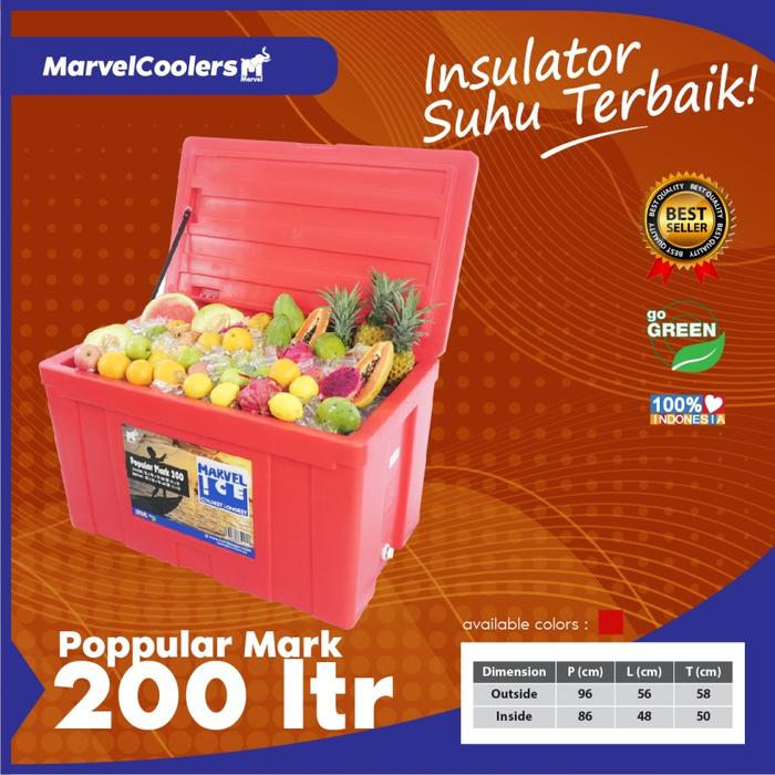 Jual Cooler box 200 220 L Kotak pendingin penyimpanan Seafood Ikan Cool ...