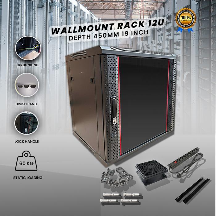 Jual wallmount rack 12u / rack server 12u / rak 12u - Jakarta Pusat ...