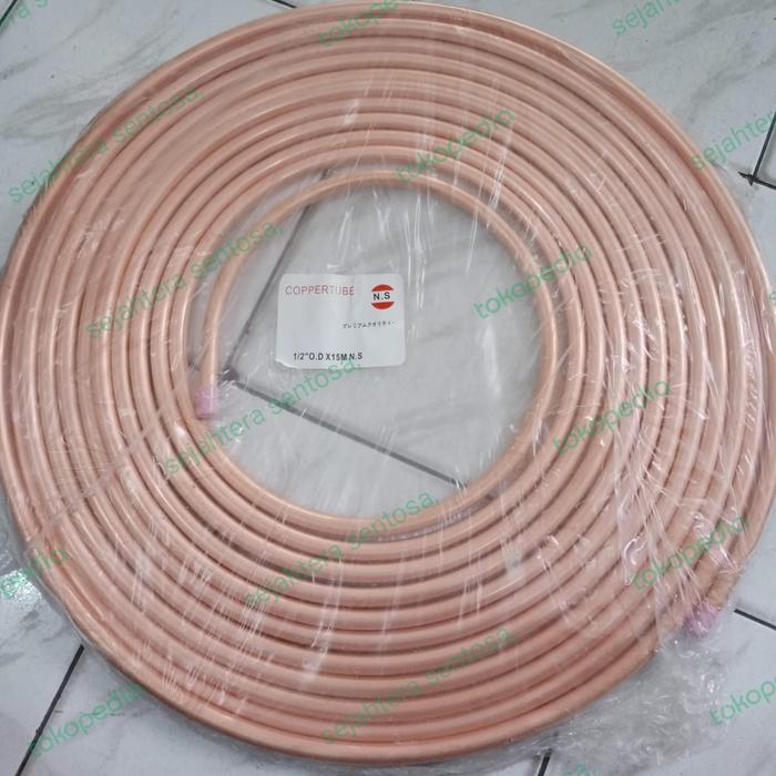 Jual pipa tembaga ac merek NS 1/2"/copper tube merek NS 1/2" (peroll ...