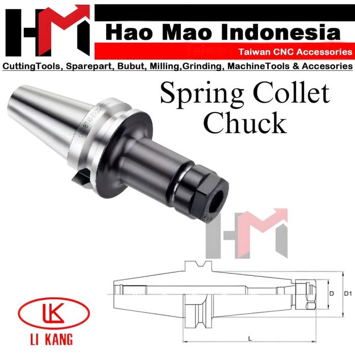 Jual Spring Collet Chuck Arbor BT50-ER32-100 LiKang Made In Taiwan ...