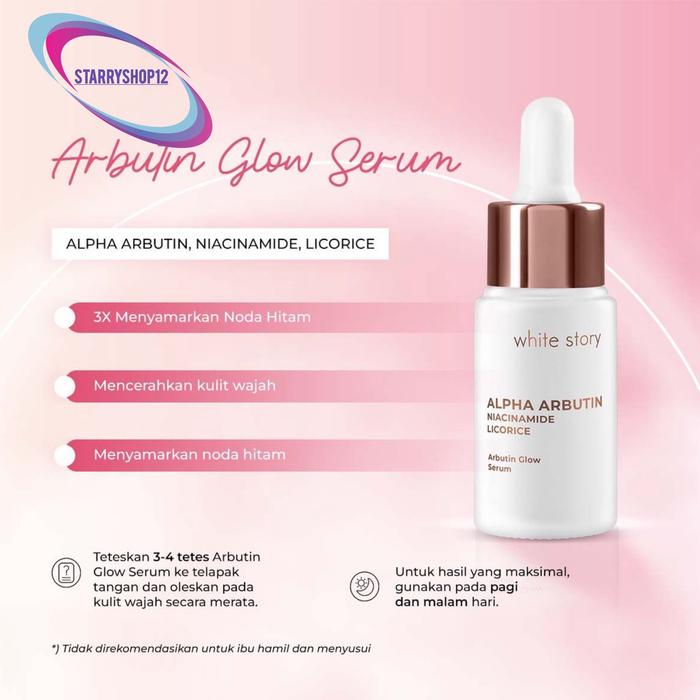 Promo White Story Arbutin Glow Serum alpha arbutin serum wajah WHITE STORY - Kota Surabaya ...