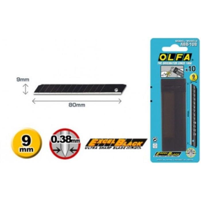 Jual Refill Cutter 9mm ABB-10B (10pcs per pack) OLFA Spare Blade Black - Jakarta Barat - Mega ...