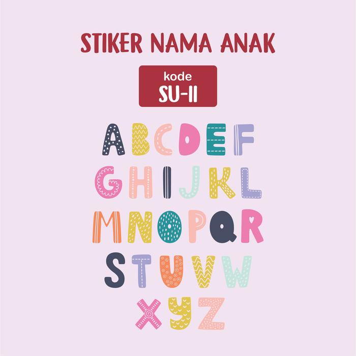 Jual STIKER LABEL NAMA UV TRANSPARAN LABEL NAMA ANAK SEKOLAH LABEL ...