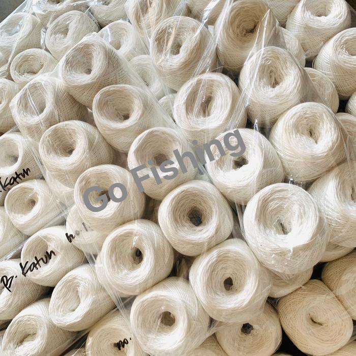 Jual BENANG KATUN/ BENANG KASUR RAMI NO.12 WARNA PUTIH 1 Pack (isi 10 ...