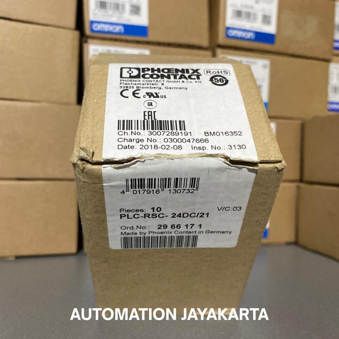 Jual PHOENIX CONTACT PLC-RSC-24DC/21 2966171 relay module - Jakarta ...