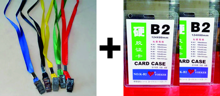 Jual SET NAME TAG PANITIA | PESERTA PLASTIK+ TALI+ ISI B1, B2, B3, B4 ...