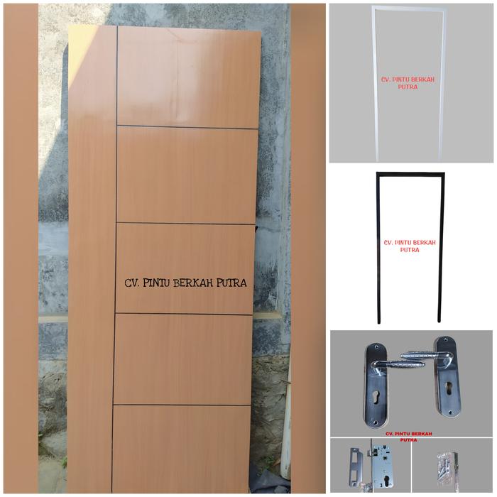 Jual PINTU MINIMALIS SATU SET KUSEN LENGKAP - COKLAT MUDA - Kab ...