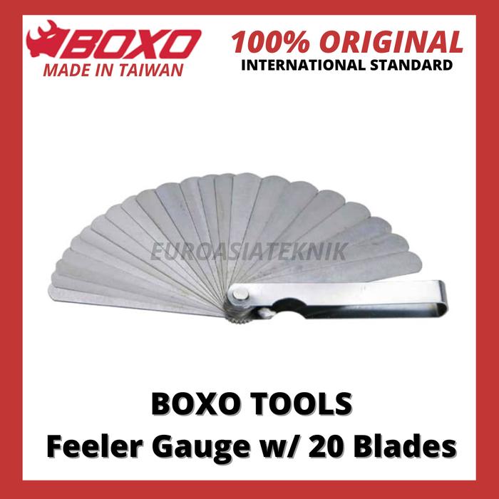 Jual BOXO TOOLS | Feeler Gauge w/ 20 Blades (MT-FG) - Kab. Tangerang ...