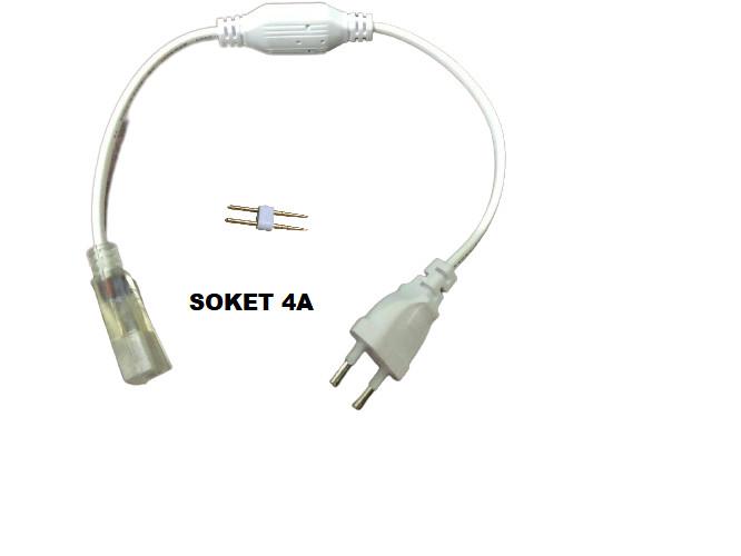 Jual SOKET COLOKAN UNTUK LED STRIP SELANG , NEON FLEX, LED STRIP RGB ...