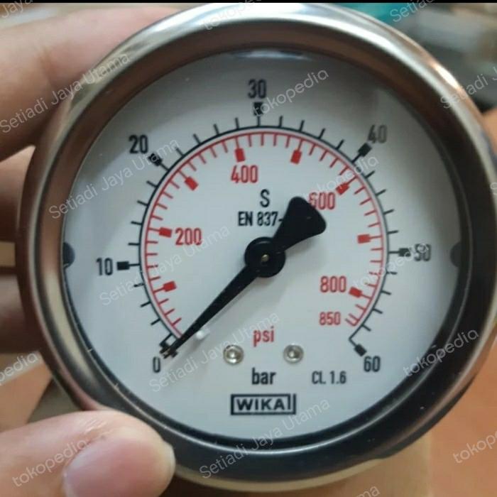 Jual Pressure Gauge Payung Wika 21/2" inch / 60 bar / 850 psi - Jakarta Barat - Setiadi Jaya ...