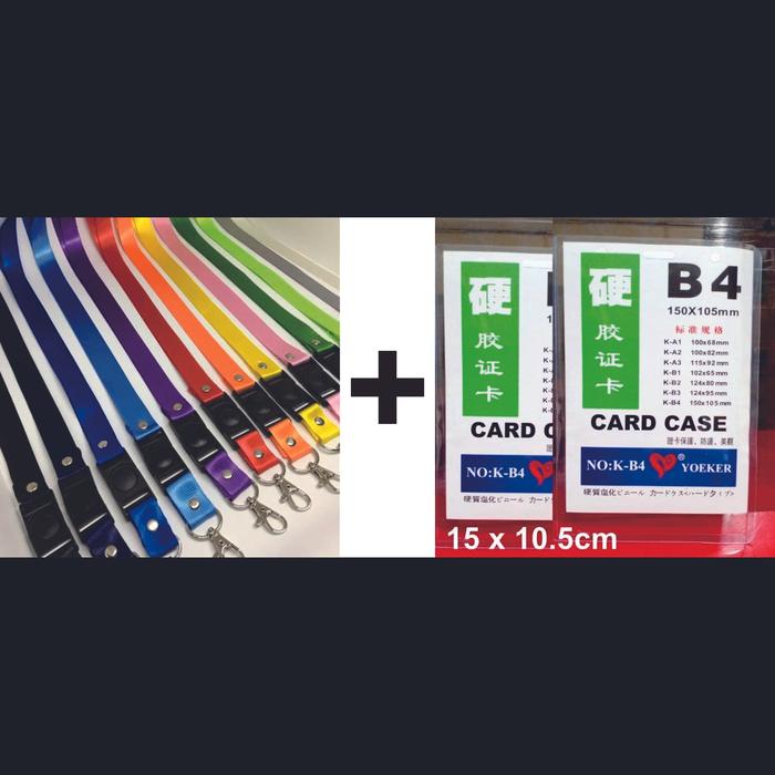 Jual SET NAME TAG PANITIA | PESERTA PLASTIK+ TALI+ ISI B1, B2, B3, B4 ...