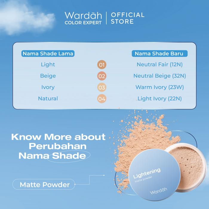 Jual Wardah Lightening Matte Powder 20gr - Wardah Loose Powder Bedak ...