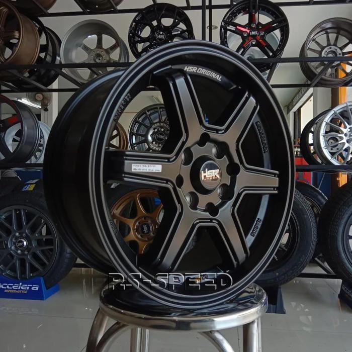 Jual Velg Racing Ring 15 Hitam Murah HSR Minas Bukan Pelek Te37 R15 ...
