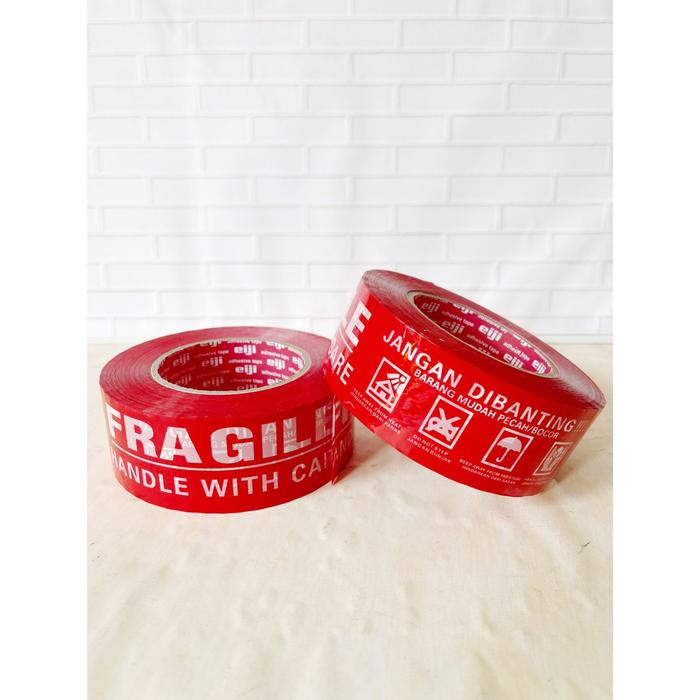 Jual LAKBAN FRAGILE MERAH 2 INCH 300 YARD - Jakarta Barat ...
