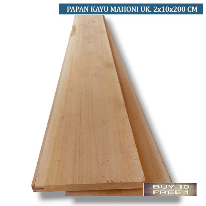 Promo Papan Kayu Mahoni Ukuran Tebal 2 cm Lebar 20cm panjang 200 cm ...