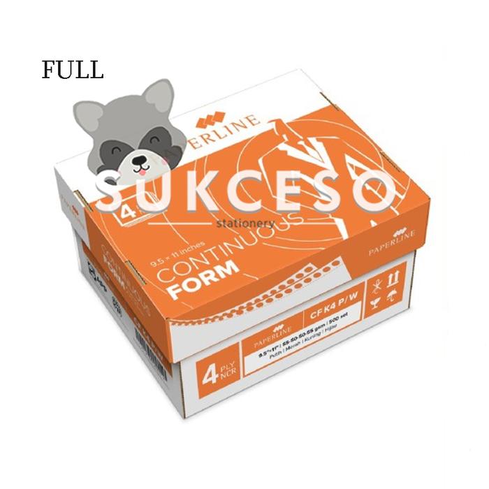 Jual Paperline PPL Continous Form 4 Ply Warna / Kertas CF K4 W - Kota ...