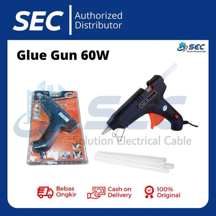 Jual Paket Alat Lem Tembak Glue Gun 60W Lem Bakar Cair/Lem Lilin ...