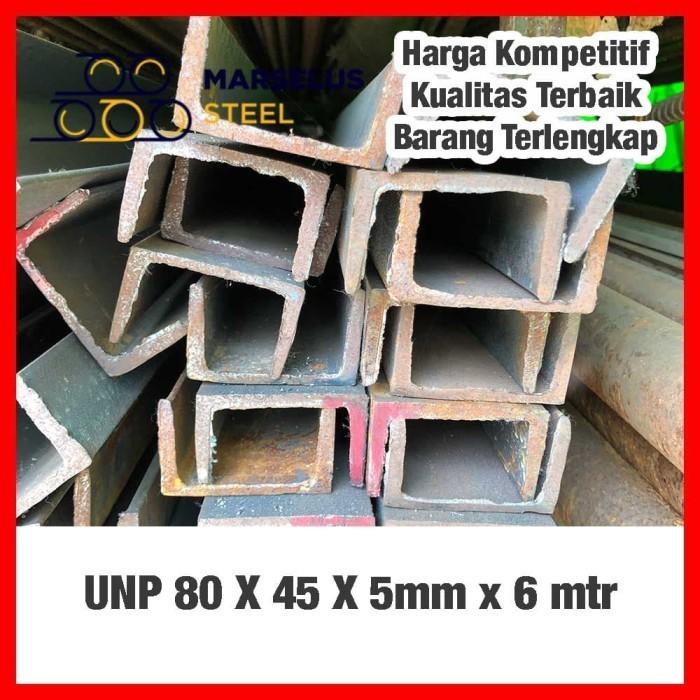 Jual UNP 80 - Besi Kanal U / UNP channel / 80 x 45 x5mm - 6meter ...