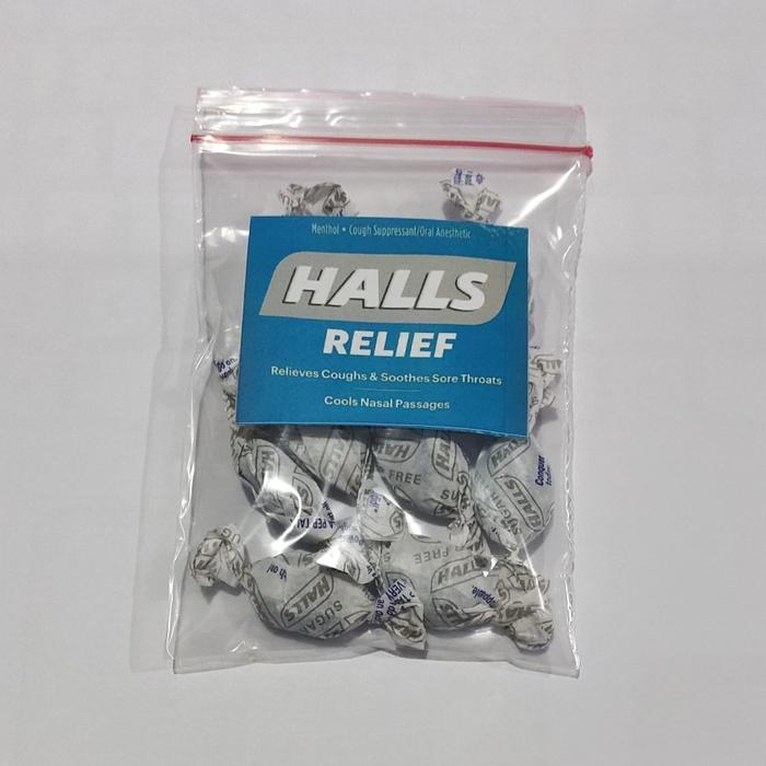 Jual Halls Sugar Free Menthol Permen Batuk Pilek Tenggorokan Isi 70 ...