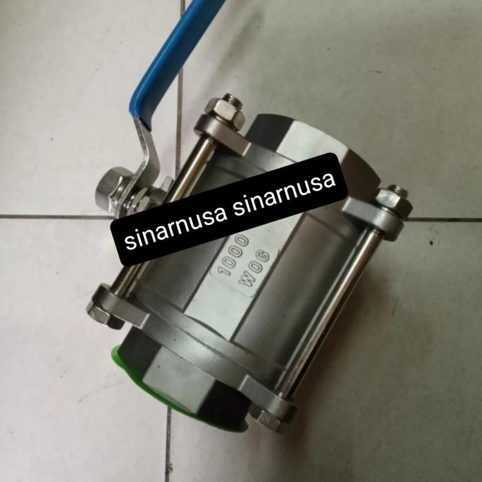 Jual Ball Valve Stop Kran Stainless 316 Drat 4 " inchi DN 100 SANKYO 3pc - Jakarta Barat ...